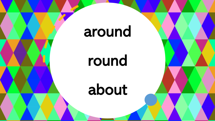 매일 영어 표현 around vs. round (+about) : 네이버 블로그