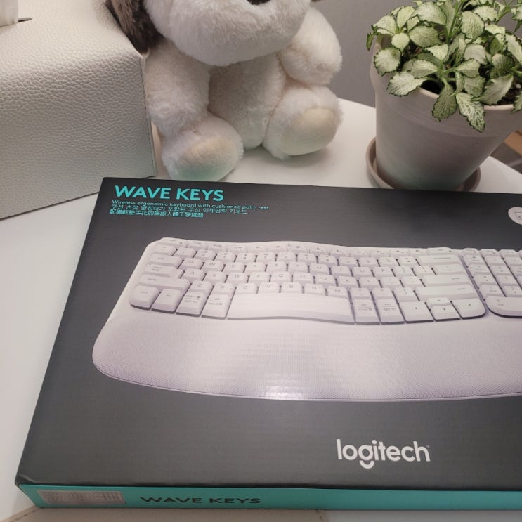 로지텍 키보드 WAVE KEYS 리뷰 : 한글 타이핑 최적화 인체공학 블루투스 : 네이버 블로그