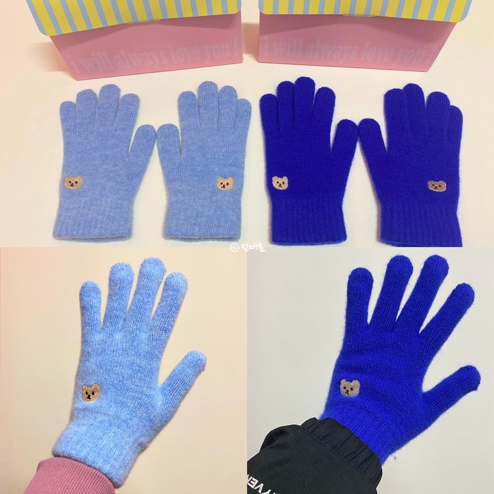 MAZZZZY 마찌 장갑 머핀 울장갑 블루 후기 + 예쁜 겨울 털장갑 : 네이버 블로그