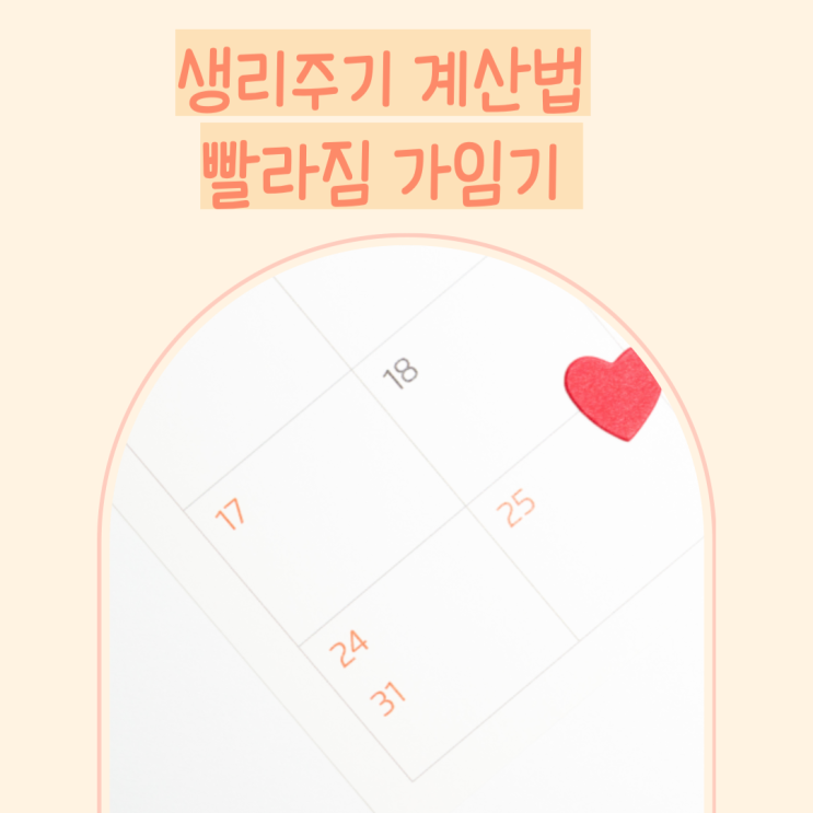 여자 생리주기 계산법 계산기 평균 생리주기 빨라짐 가임기 임신 확률 네이버 블로그