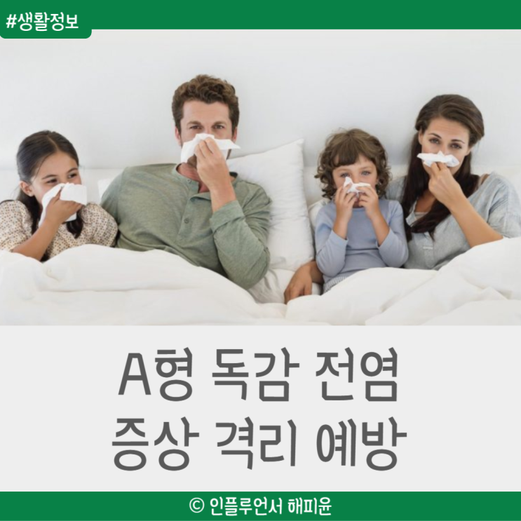 A형 독감 격리 가족 전염 학교 B형 독감 증상 차이 예방접종 네이버 블로그
