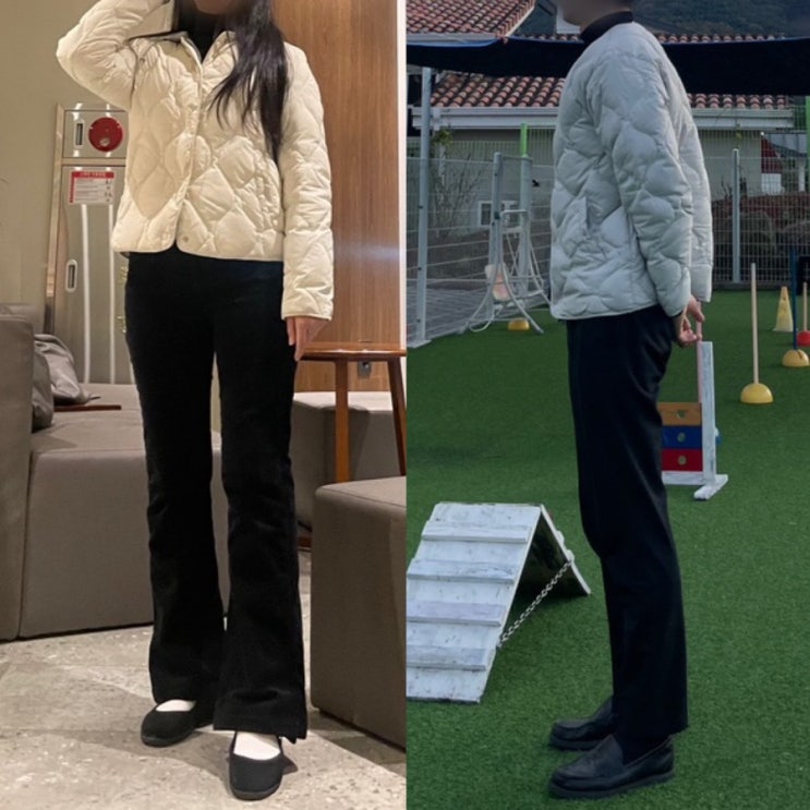 지오다노 경량패딩 지오다노 어니언퀼팅 경량자켓 남여 각각 착용해 본 후기는 네이버 블로그