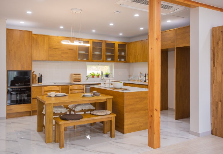 원목 주방, 시스템장 붙박이장 설계 및 시공 by 인아트 : 네이버 블로그