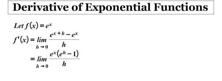 Derivative of exponential functions(지수함수의 미분) : 네이버 블로그