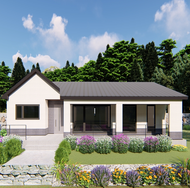 [40평 단층 전원주택 설계] M4203-CE : 네이버 블로그