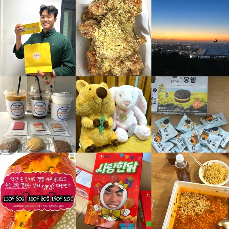 남편용돈믹스 / 고으니모르홀전시 / 고기국수 / 마법클 / 사라봉 밤산책 / 베스킨버라이어티팩 / 쁘띠몽쉘 / 고구마에어프라이기 ...