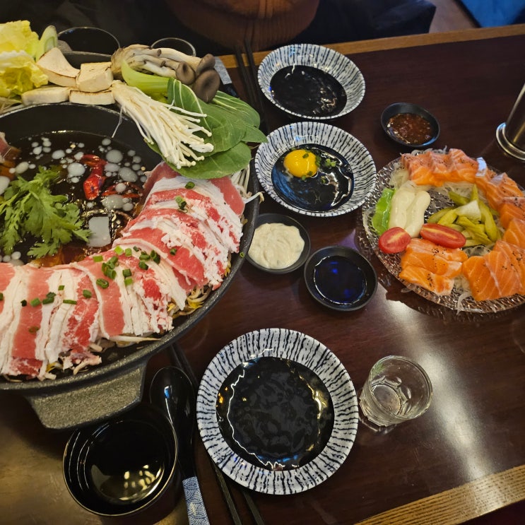 청라 루원시티 가정역 이자카야 시선 스키야끼 : 네이버 블로그