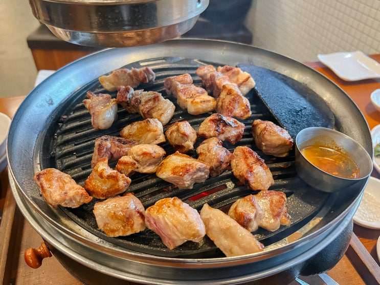 광명역 맛집 두툼한 삼겹살 고반식당 광명 아브뉴프랑 고기집 회식 네이버 블로그