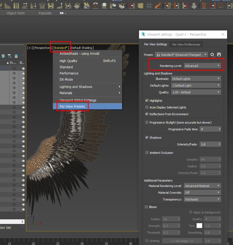 3Dmax [Ornatrix] hair / feather 작업시 앞뒤가 겹쳐보이는 현상 해결 : 네이버 블로그