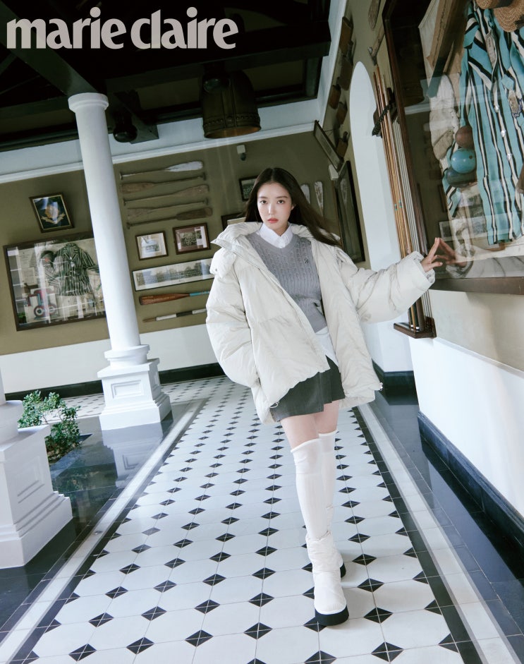 마리끌레르 겨울화보 솔트앤초콜릿 패딩부츠로 여자패딩코디이세영패딩and패딩슈즈추천 네이버 블로그