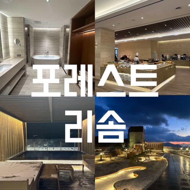 충북 제천 포레스트 리솜 L S30 포레스트뷰 리조트 조식 스파 사우나 호텔 내돈내산 후기 네이버 블로그