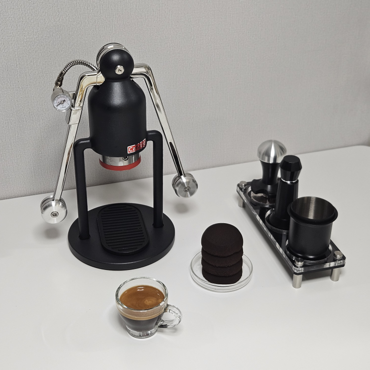 카페랏 로봇 (Cafelat Robot) 에스프레소 추출 : 네이버 블로그