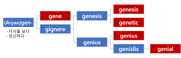 gene과 어원이 같은 단어(1) : genesis, genetic, genius, genial : 네이버 블로그