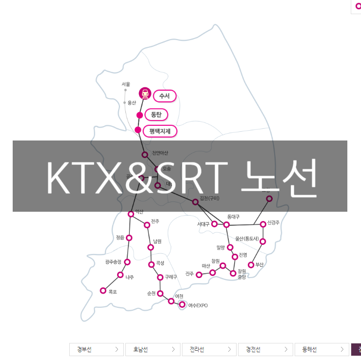[교통] KTX&SRT 노선 및 장단점 비교 : 네이버 블로그