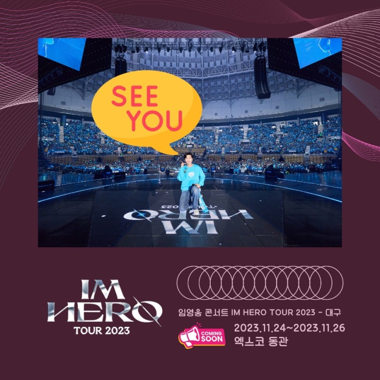 임영웅 IMHERO TOUR CONCERT 2023.11.24 ~11.26 대구에서 만나요 오예 : 네이버 블로그