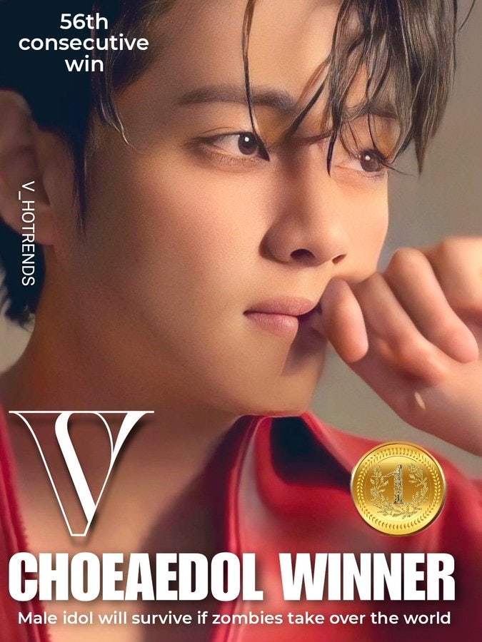 NATIONAL TREASURE 방탄소년단 뷔 #1 winner on Choeaedol poll. Congratulations ...