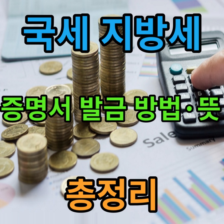 국세 지방세 완납증명서 납세증명서 발급 방법 총정리 납부 조회 뜻 종류 유효기간 돈 임대인 세금 체납 조회 서류