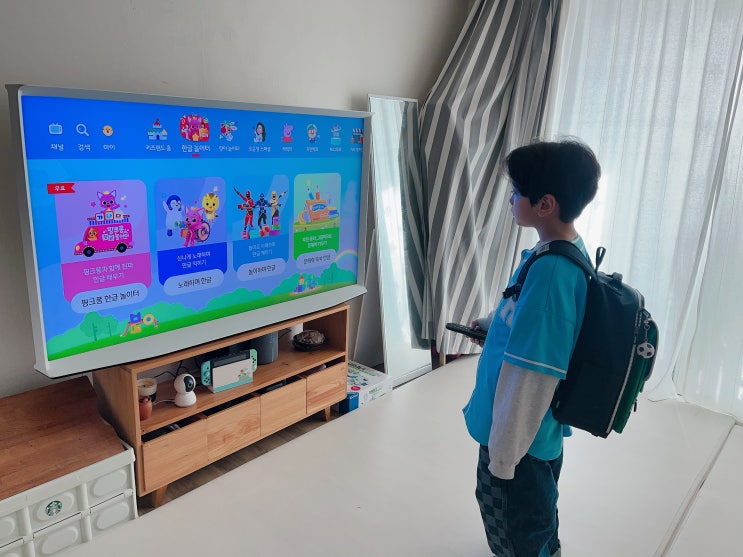 핑크퐁 한글놀이터 도요새 잉글리시 지니tv키즈랜드에서 무료로 배워요 네이버 블로그