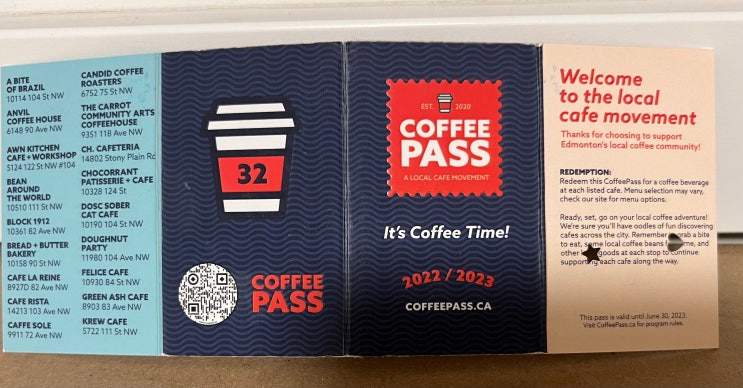 에드먼튼 COFFEE PASS VS 캘거리 Coffee Passport. 에드먼튼 압압승!!!! : 네이버 블로그