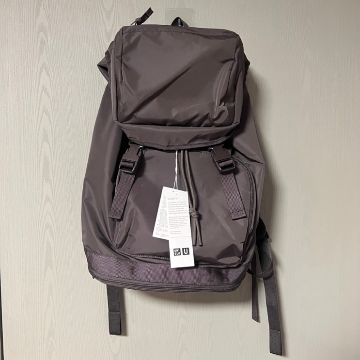 유니클로 U 백팩 다크 브라운 구매 후기 ( Uniqlo U Backpack 38 ) : 네이버 블로그