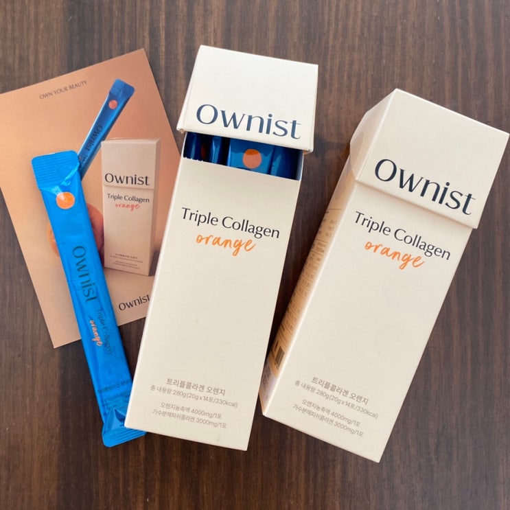 콜라겐 추천 / 달달한 오렌지 주스 맛!, 오니스트 트리플 콜라겐 (Ownist Triple Collagen) : 네이버 블로그