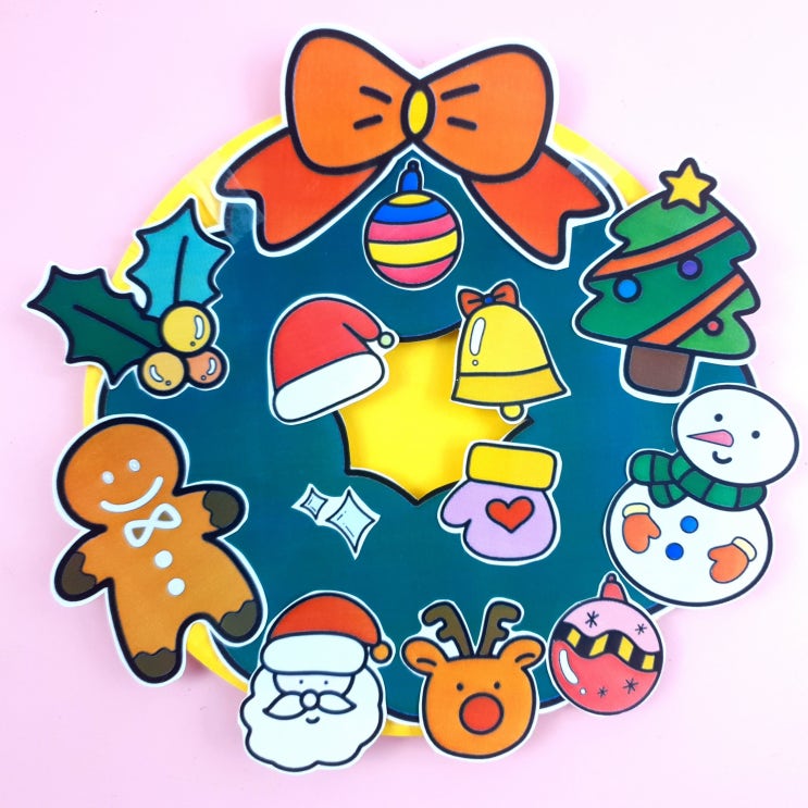 ♥크리스마스 리스♥ 걸이형 / 액자형 / 쉽게 꾸미는 크리스마스 / 무료도안 : 네이버 블로그