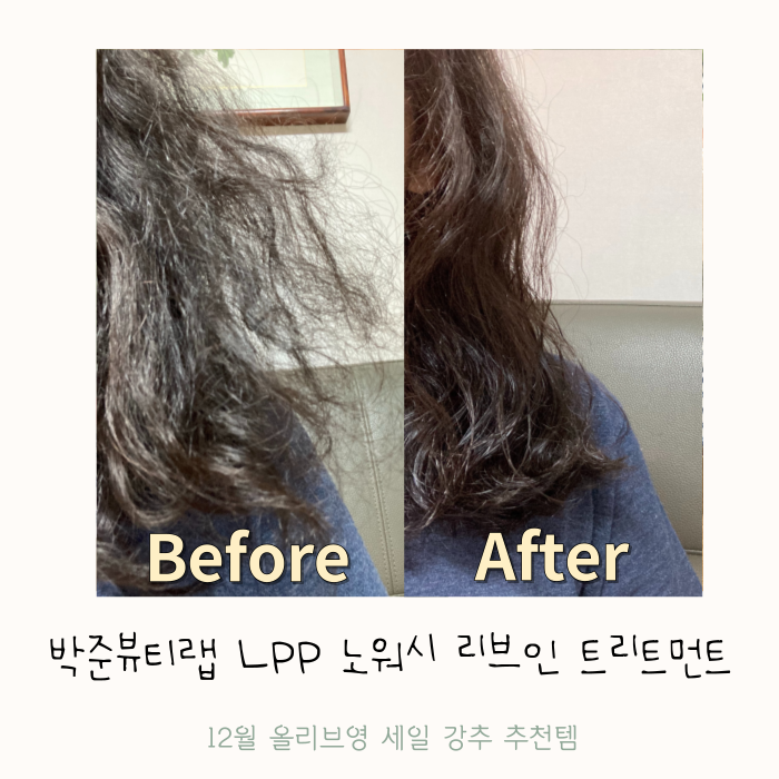 곱슬머리 올리브영 세일 12월 정착템 박준뷰티랩 Lpp 노워시 트리트먼트 후기 네이버 블로그