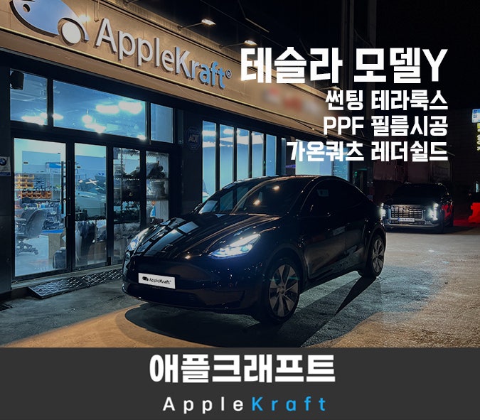 테슬라 틴팅 모델 Y 썬팅은 역시 테라룩스 IR : 네이버 블로그