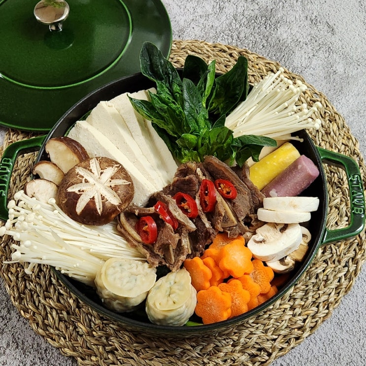 소고기 버섯전골 레시피 소고기전골양념 La갈비 버섯전골 만드는법 겨울 보양식 네이버 블로그
