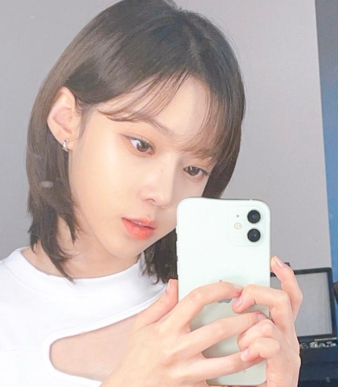아이유 윈터 중단발레이어드컷 허쉬컷 여자 연예인 헤어스타일 관리 방법 : 네이버 블로그