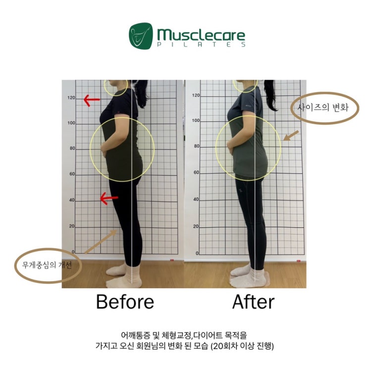 신대방삼거리 필라테스ㅣ오른쪽 어깨 통증 개선 체형 교정 다이어트 개인 레슨 20회차 이상 진행 비포 애프터 네이버 블로그