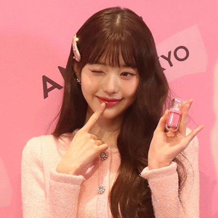 현실판 바비인형 아이브 장원영 핑크색 가디건 셀프포트레이트 프라다 명품 머리핀 네이버 블로그