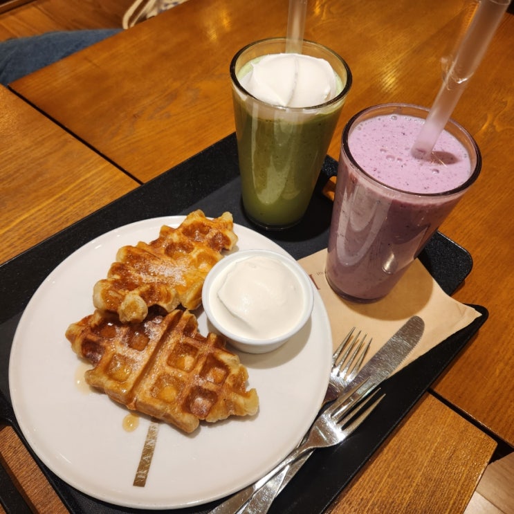 진량카페)와플이 맛있는 핸즈커피 진량점 : 네이버 블로그