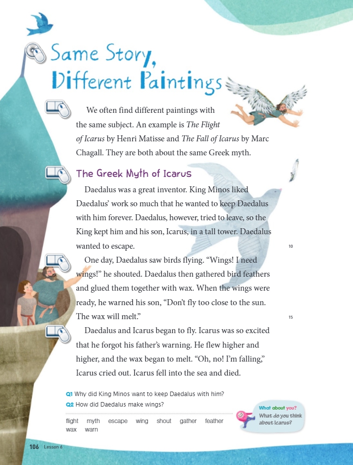 중2영어 동아(윤)6과 본문 Same Story Different Paintings : 네이버 블로그