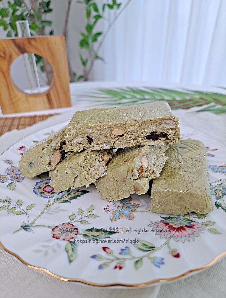 녹차맛 프로틴바 만들기 간단한 단백질 간식 레시피 운동간식ft하이뮨 프로틴 활용 네이버 블로그