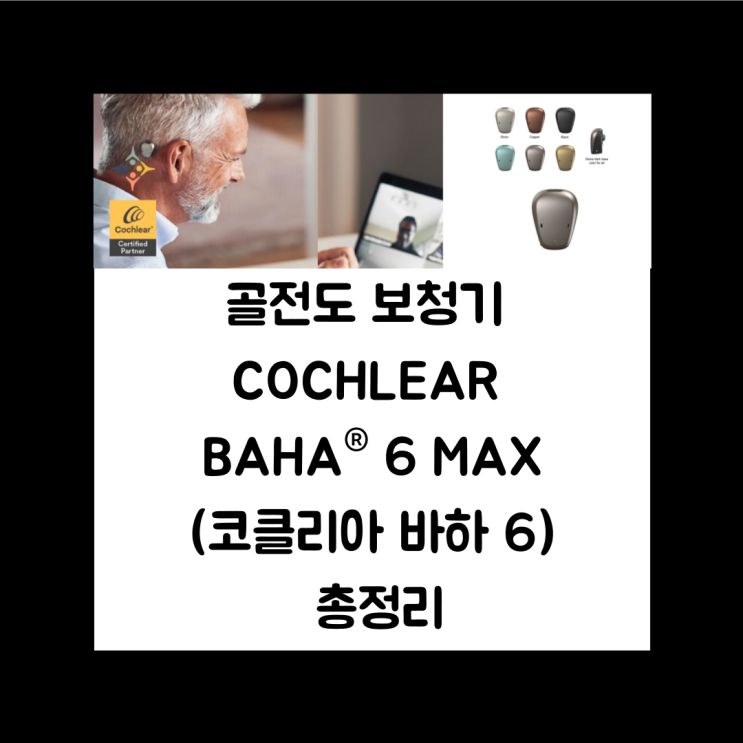 골전도 보청기 Cochlear Baha® 6 Max(코클리아 바하 6) 총정리 : 네이버 블로그