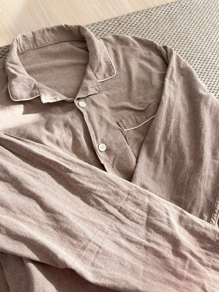 얇은기모 겨울 잠옷 추천 탑텐 플란넬 라운지웨어 셋업👩 ️👨남여공용굿웨어몰사이즈해석 네이버 블로그