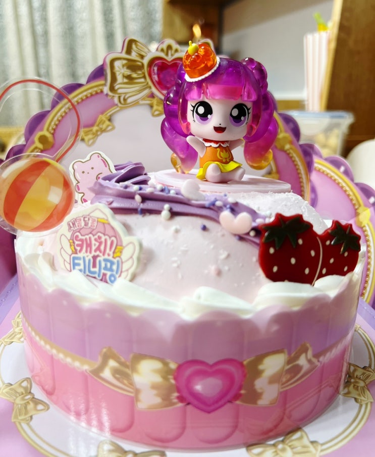 뚜레쥬르 티니핑 슈가베리 케이크 말랑핑 케이크 : 네이버 블로그