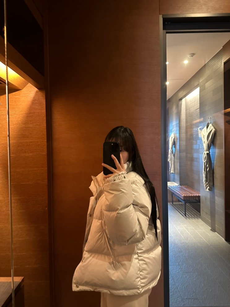 아카이브제이투유 | 스노우 덕다운 패딩 (아이보리) +착샷 추가 : 네이버 블로그