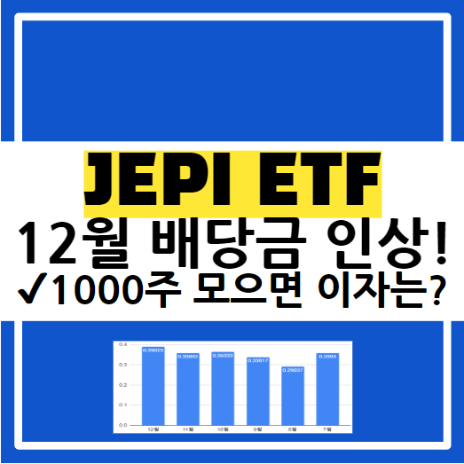 JEPI 12월 배당금 인상!_JEPI 1000주를 모으면? : 네이버 블로그