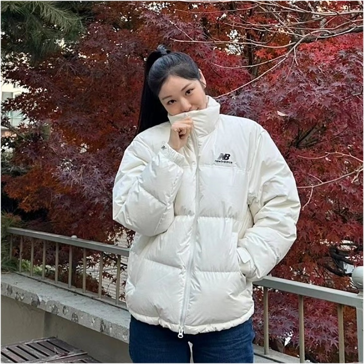김연아 화이트 숏패딩 뉴발란스 액티브 숏 구스다운 가격은 네이버 블로그