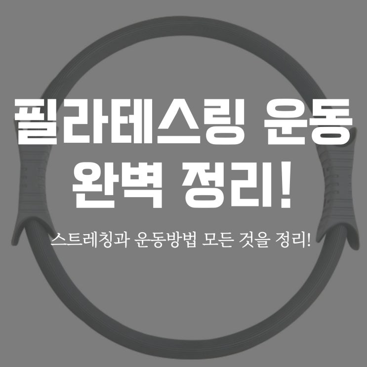 홈트레이닝 운동 기구 필라테스링 하체 스트레칭 근력 운동 종류 총정리 네이버 블로그