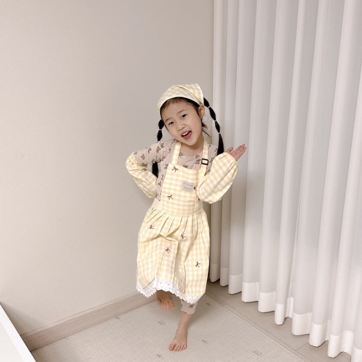 유아 앞치마 아기 어린이집 앞치마 두건 세트 어린이집 입소 준비물 유치원 입학 선물 네이버 블로그