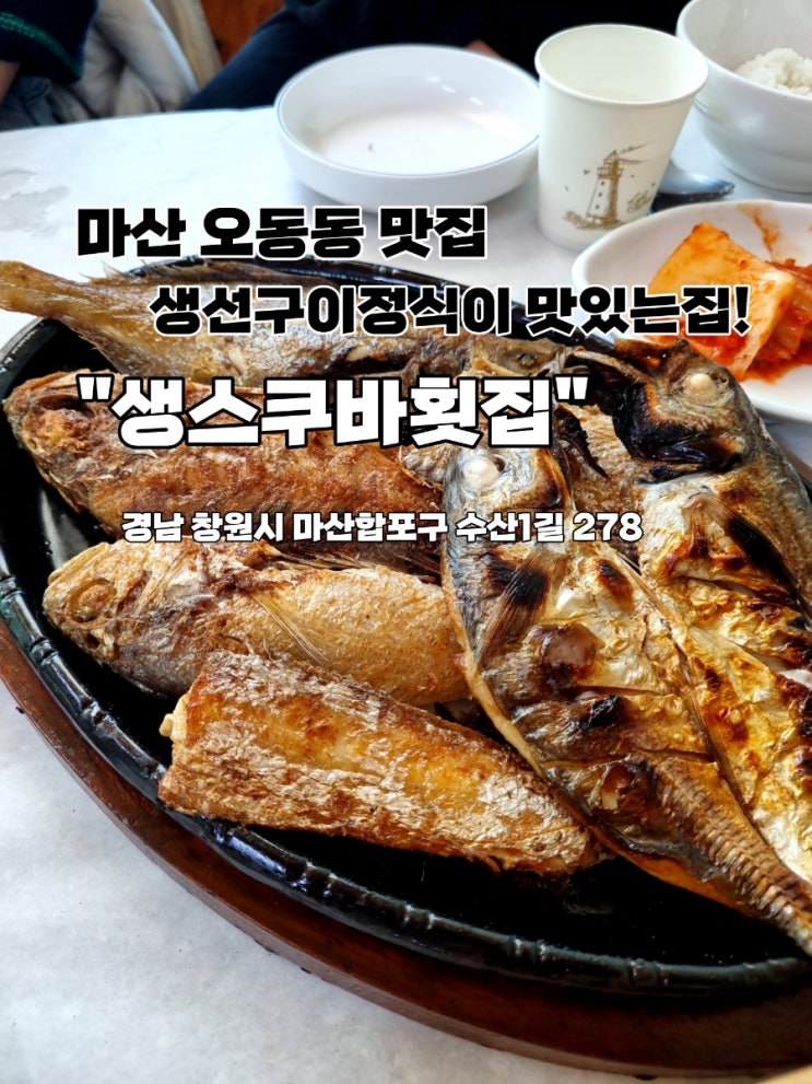 마산맛집 생선구이 정식이 맛있는 오동동 밥집 생스쿠바횟집 네이버 블로그