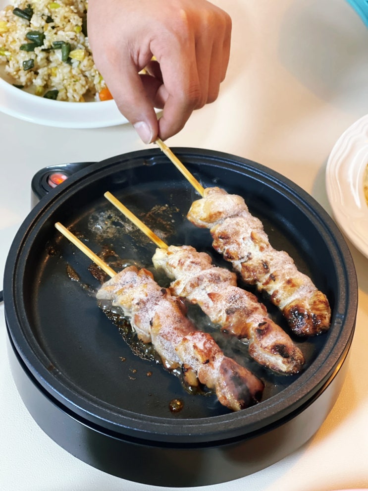 홈파티음식 간편하게 준비하는 연말 손님초대음식 W오내추럴 램통 직화 닭꼬치 네이버 블로그
