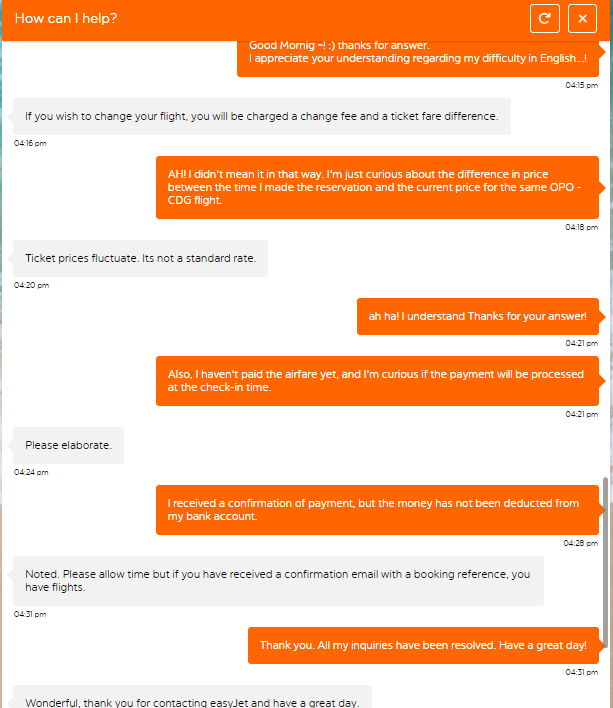 [유럽여행] easyjet (이지젯)에 문의하기 - 실시간 채팅문의후기 : 네이버 블로그