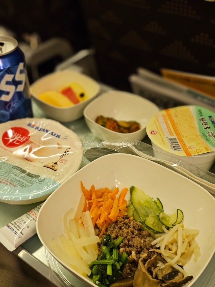 태국 자유여행 대한항공 기내식 KE659, KE658 일반석 후기 : 네이버 블로그