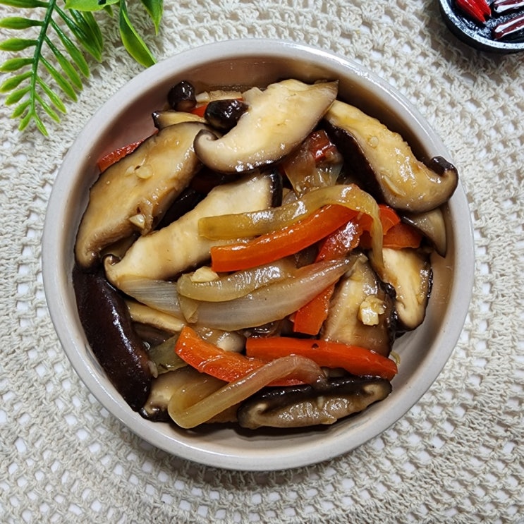 표고버섯볶음 만드는법 생표고버섯 볶음 맛있는 도시락반찬 네이버 블로그