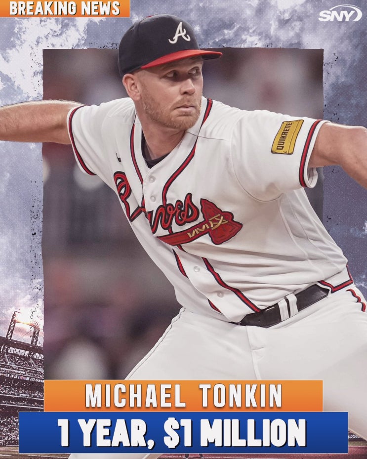 마이클 톤킨 (Michael Tonkin)과 계약을 맺은 뉴욕 메츠 : 네이버 블로그