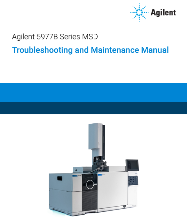 Agilent 5977B Series MSD Troubleshooting and Maintenance Manual 매뉴얼 ...